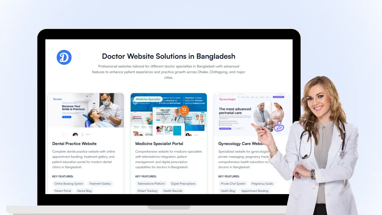 Best Doctor Website Design in Bangladesh: Examples & Inspiration ...